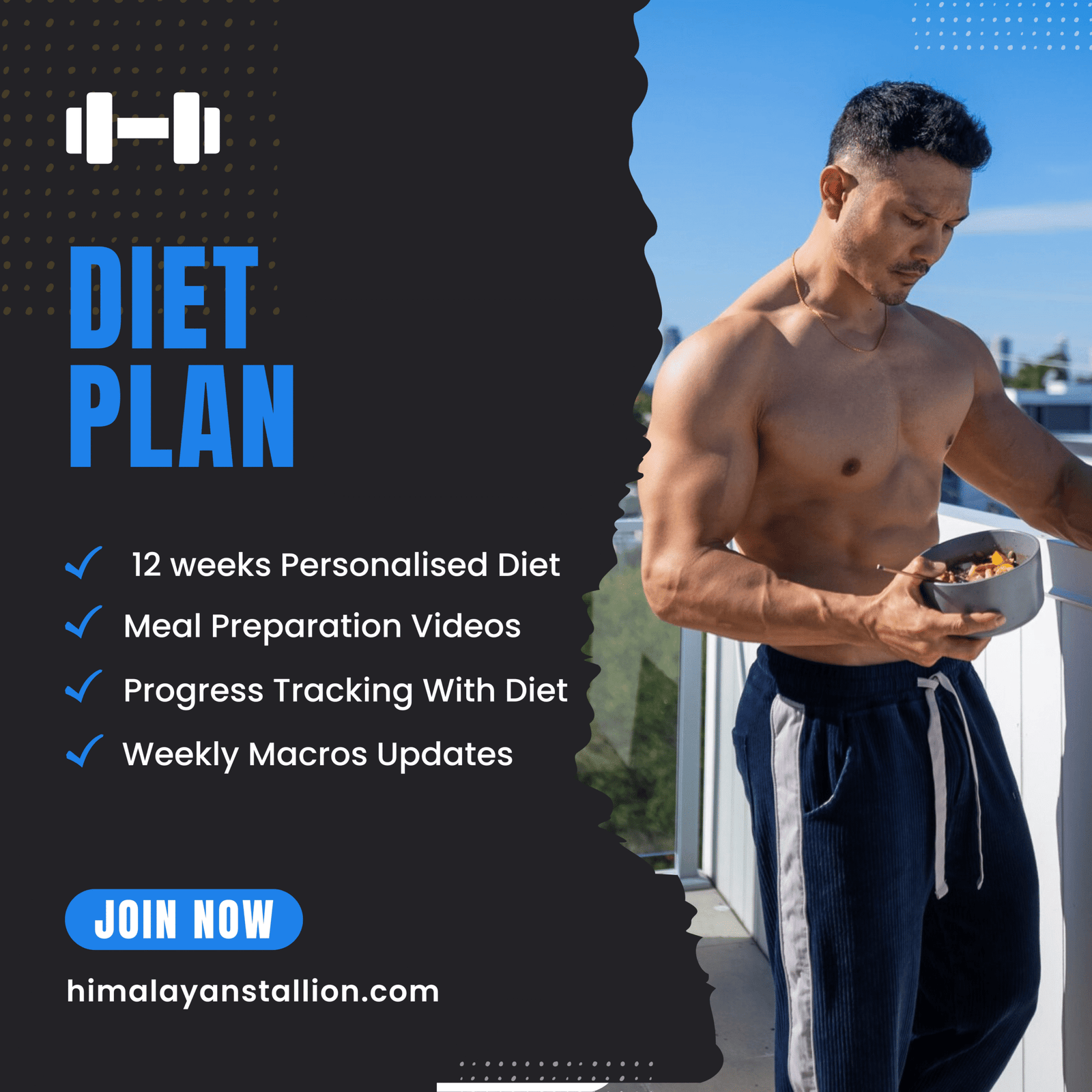 Diet Plan by Jeet Selal: 12 Week Program - Himalayan Stallion Academy